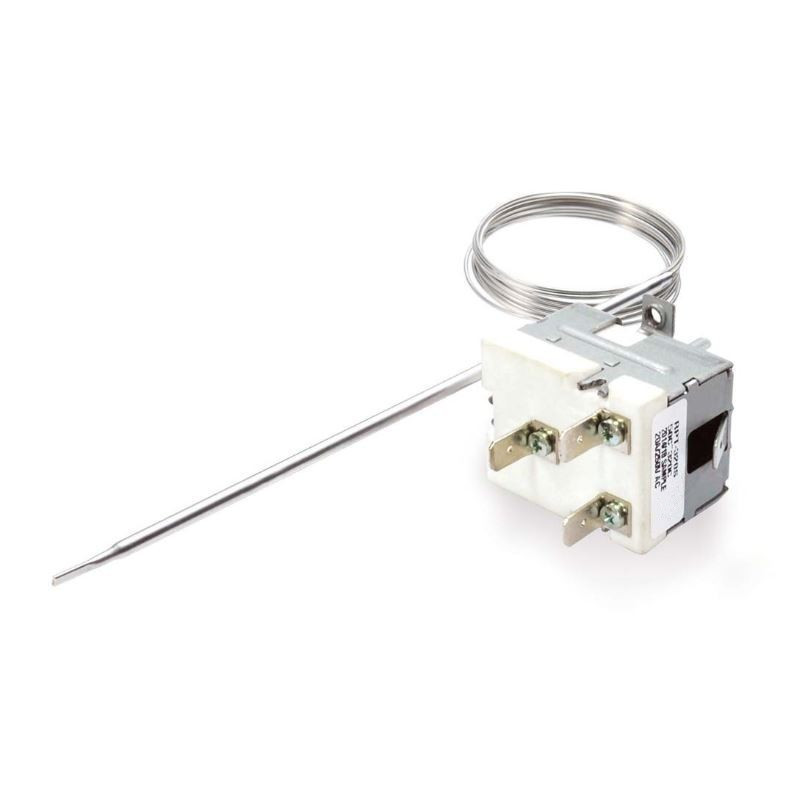 Bulb capillary thermostats with automatic or manual reset